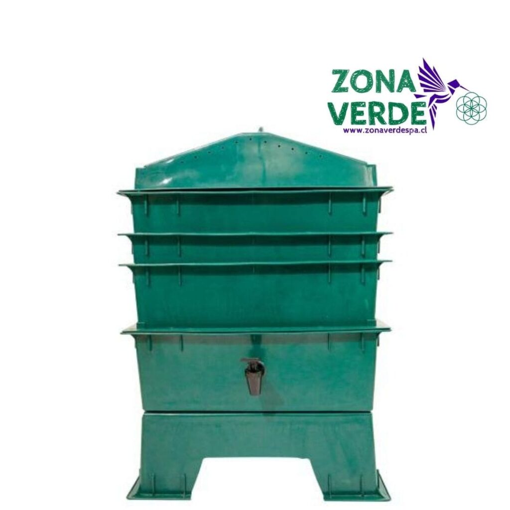 Vermicompostera de 4 Bandejas de Plástico Reciclado (pack) – Zona Verde Spa